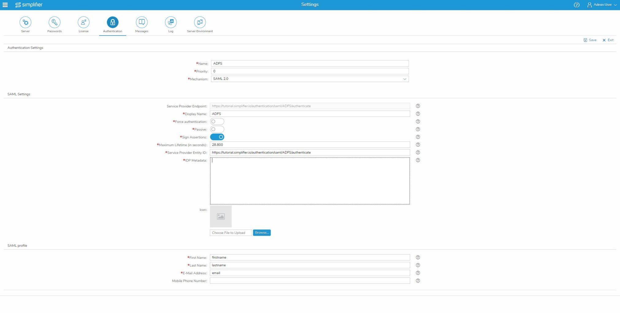 Using SAML with Microsoft ADFS - Simplifier Makers Club